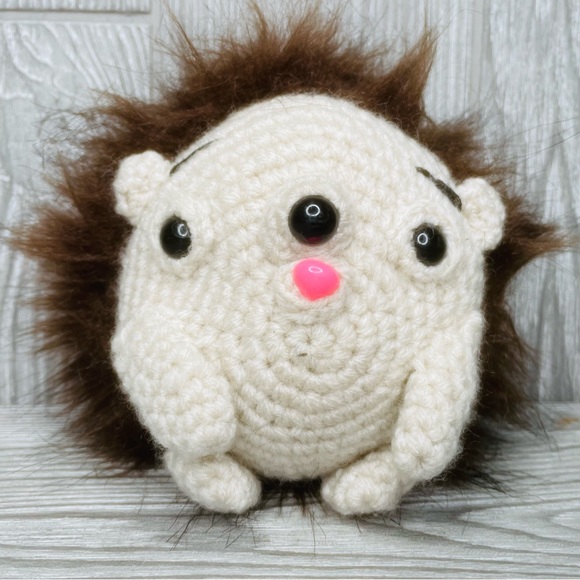 Hand Crafted | Accents | Handmade Hand Crafted Crochet Round Faux Fur ...